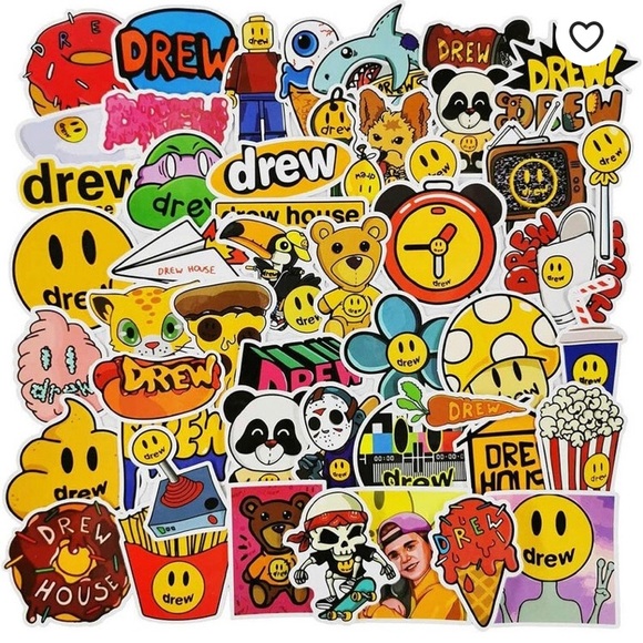 Accessories | Drew House Justin Bieber Sticker Set | Poshmark